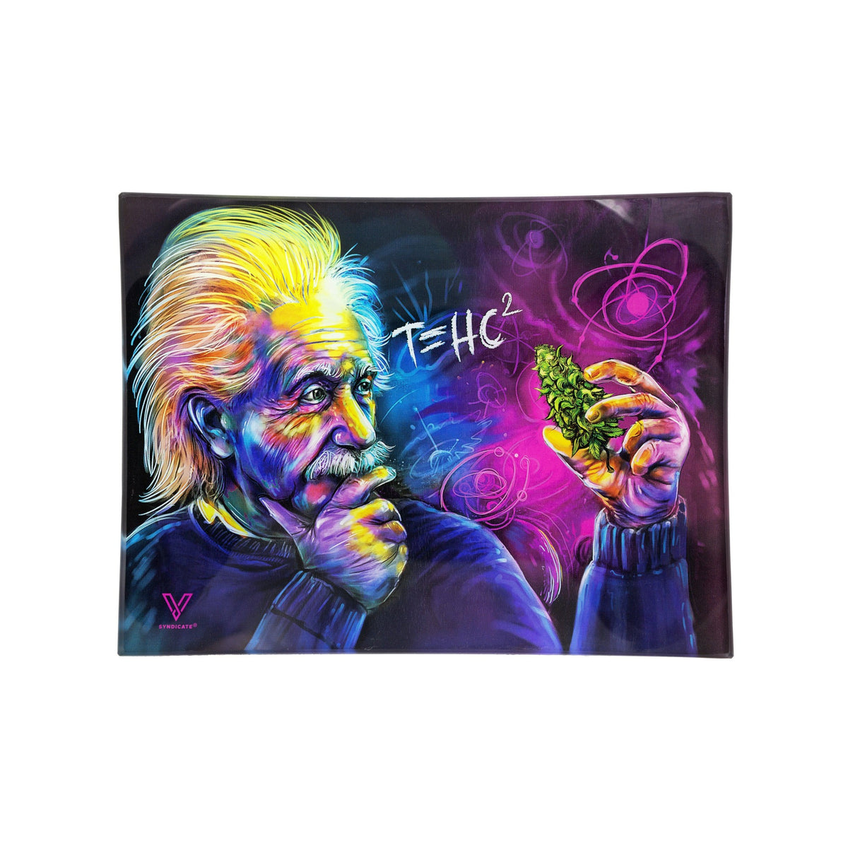 V-Syndicate Glass Tray - Einstein Classic - Smoke & Vape
