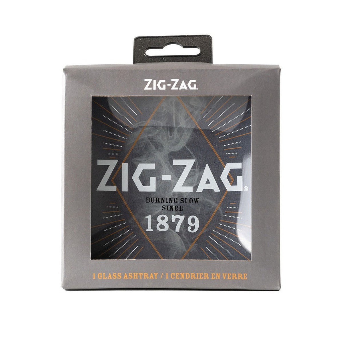 Zig-Zag Shatter Resistant Ashtray - Smokey - Smoke & Vape