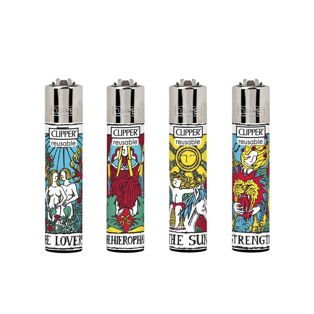 Clipper Reusable Lighters - Tarot Cards - Smoke & Vape
