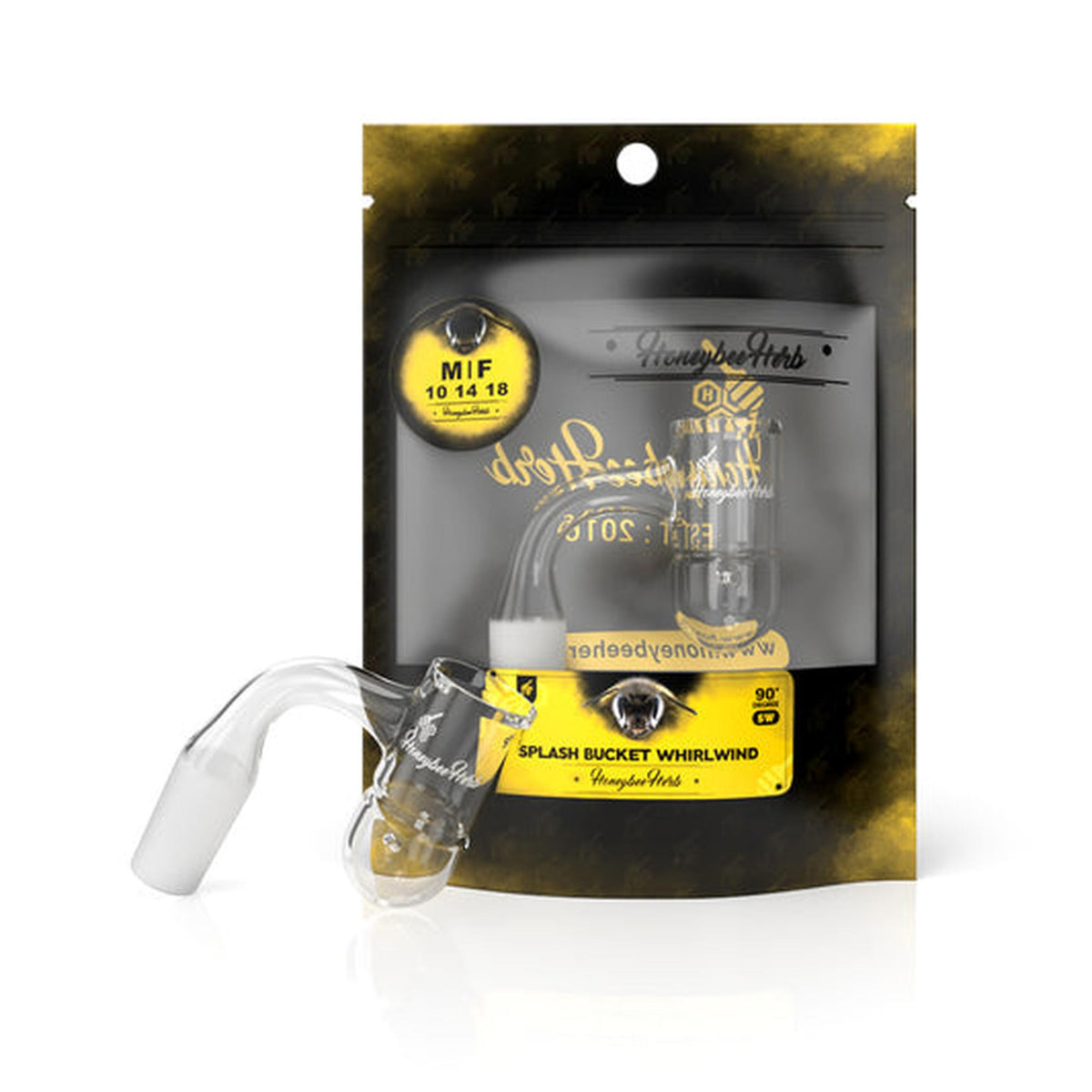 Honeybee Male Splash Bucket Whirlwind Banger - Smoke & Vape